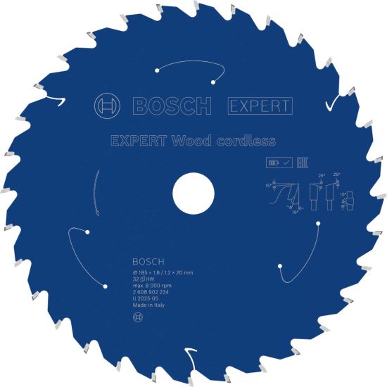 Bosch EXPERT Wood cordless list kružne testere 185x18/12x20 mm T32 (2608902234)