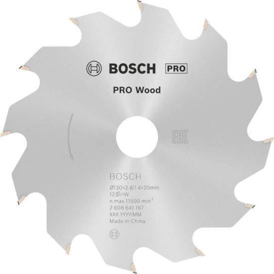 Bosch PRO Wood list kružne testere 130x2.4x20 mm 12z ATB max 11.500 o/min (2608641167)