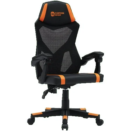 Canyon gaming chair flow mch01 mesh black orange ( cne-mch01 )