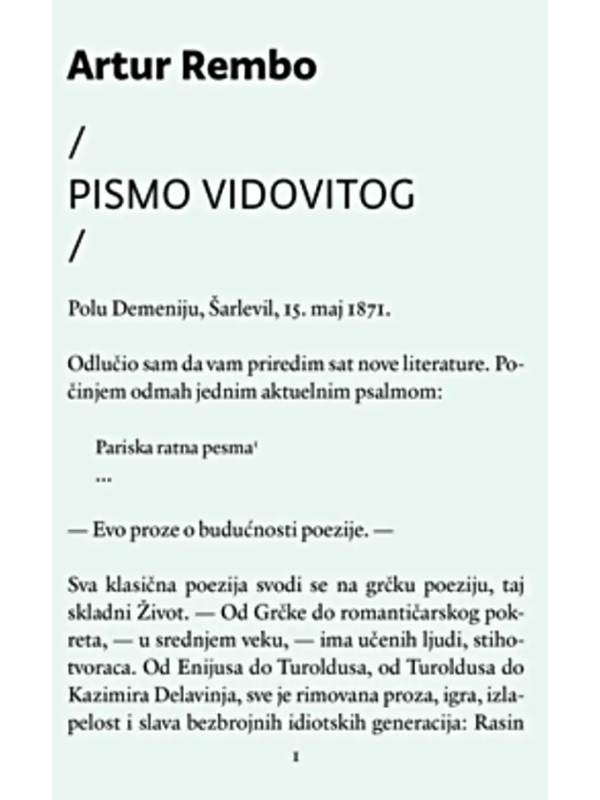 Pismo Vidovitog