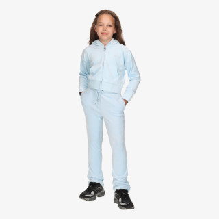 JUICY COUTURE Trenerka Cropped Velour Diamante Zip Thru & Bootcut