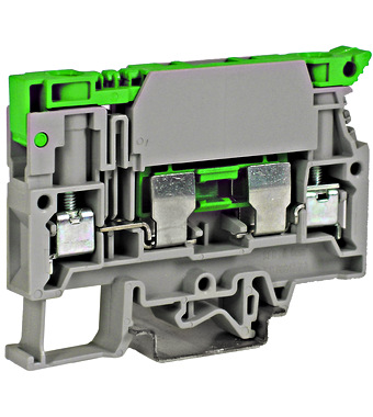 Vijčana stezaljka sa držačem osigurača, 6mm², tip SFR.6 siva
Držač osigurača sa funkcijom isključivanja, pogodan za osigurače od 5x20mm, osigurač nije uključen