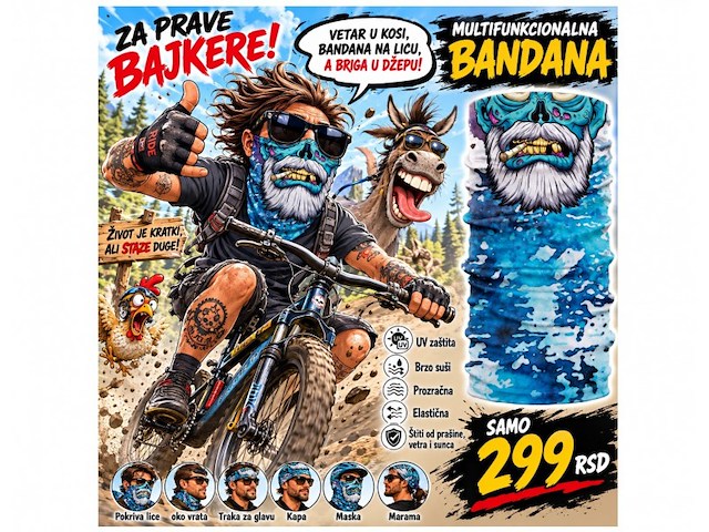 Bandana podkapa maska marama sal kapa #444