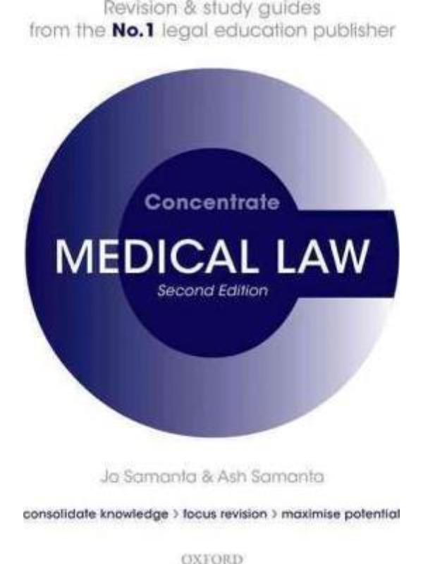 Medical Law Concentrate: Law Revision and Study Guide