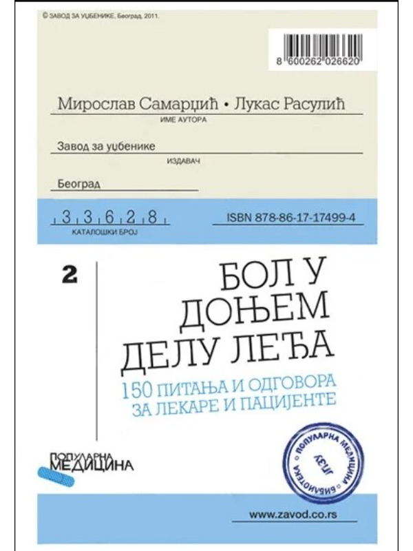 Bol u donjem delu leđa 33628