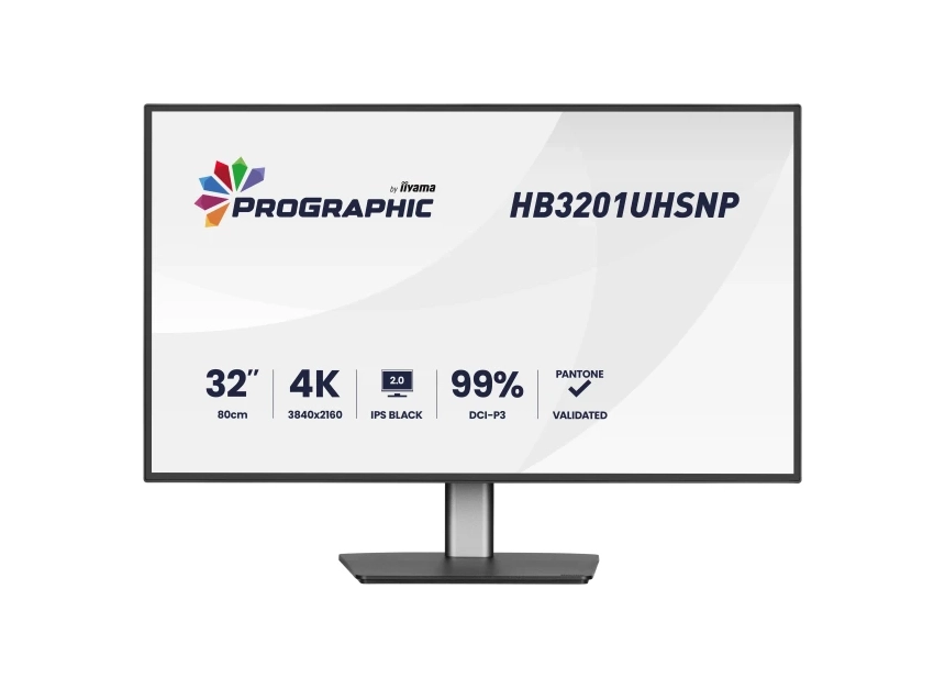 Monitor 32" Iiyama HB3201UHSNP-B1 IPS 3840x2160/60Hz/4ms/HDMI/DP/USB/RJ45/pivot