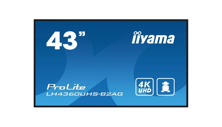 Digitalni ekran 43" Iiyama LH4360UHS-B2AG VA 3840x2160/Android 11/60Hz/6.5ms