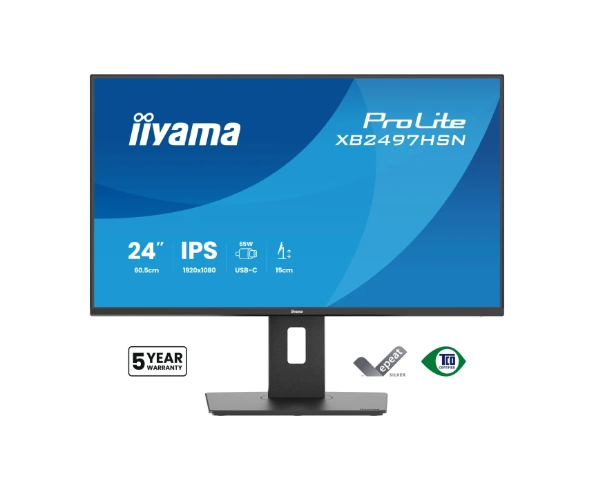 Monitor 23.8" Iiyama XB2497HSN-B1 IPS 1920x1080/144Hz/1ms/HDMI/DP/USB-C