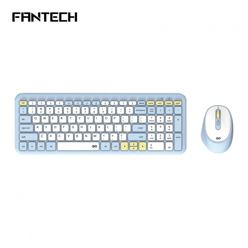 Combo mis tastatura wireless Fantech WK-901 GO plavi
