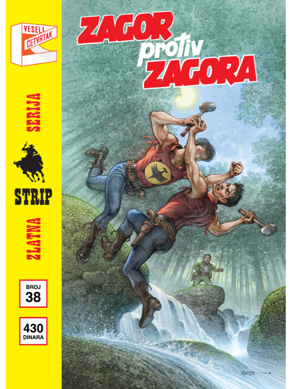 Zlatna serija 38 korica B Zagor Zagor protiv Zagora
