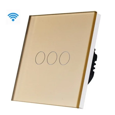 Wi-fi pametni prekidač 3g tuya zlatni nn (WiFi touch switch) ( ss018 )