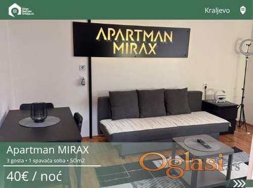 Stan Na Dan Kraljevo Apartman MIRAX