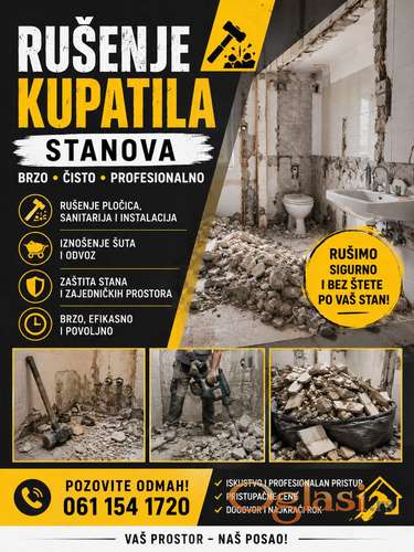 Rusenje raznih objekata