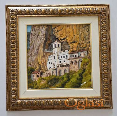 Ulje na platnu - Manastir Ostrog, prelepo!