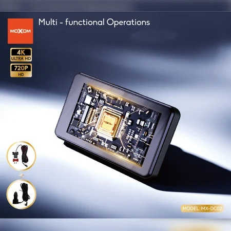 Moxom mx-dc02 dual 4k/30fps + 720p/30fps crna auto kamera ( k222 )