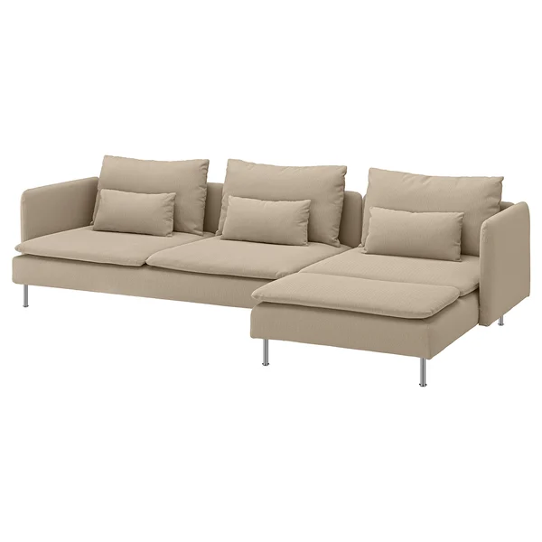 Sofa 4-sed, s lenjivcem/Kelinge bež