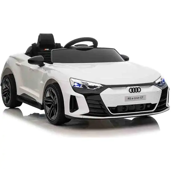 Dečiji automobil na akumulator Audi RS e-tron GT Beli – Licencirani model sa daljinskim upravljačem i LED svetlima