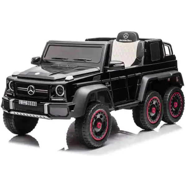 Mercedes-Benz G63 AMG 6x6 dečiji auto na akumulator 12V sa daljinskim upravljačem – crni Premium