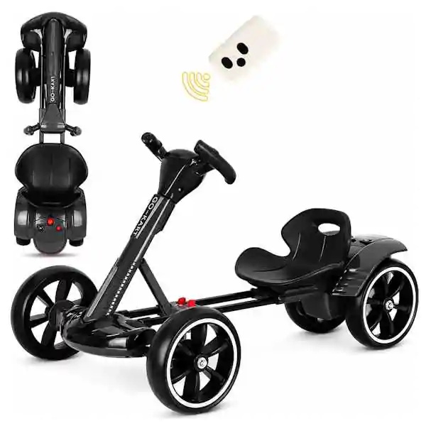 Dečiji karting na akumulator Crni KT001