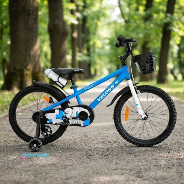 Dečiji bicikl BMX 20″ sa svetlećim pomoćnim točkovima – Blue (VLS001-BL20)