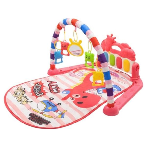 Piano podloga za bebe SUPER DINO-crvena (888327c)