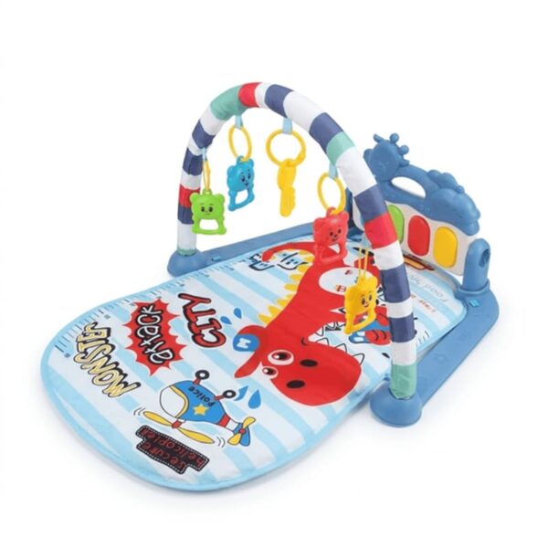 Piano podloga za bebe SUPER DINO-plava (888327p)