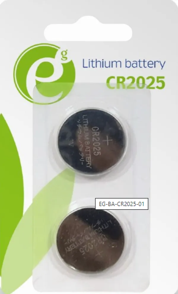 GEMBIRD EG-BA-CR2025-01 ENERGENIE CR2025 Lithium button cell 3V PAK2 (cena po kom.)
