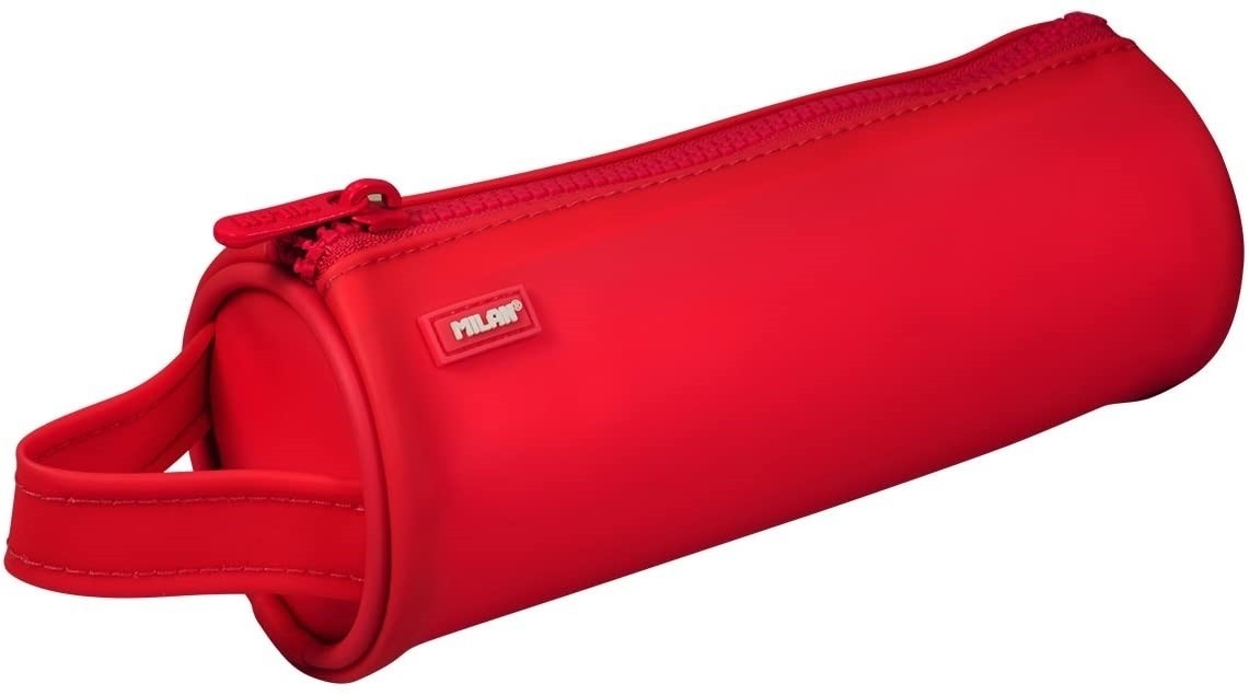 Oval pencil case Matt touch, red