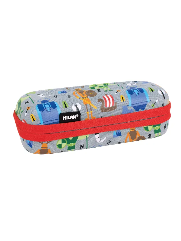 081145VK Semi-rigid oval pencil case Vikings Special Series