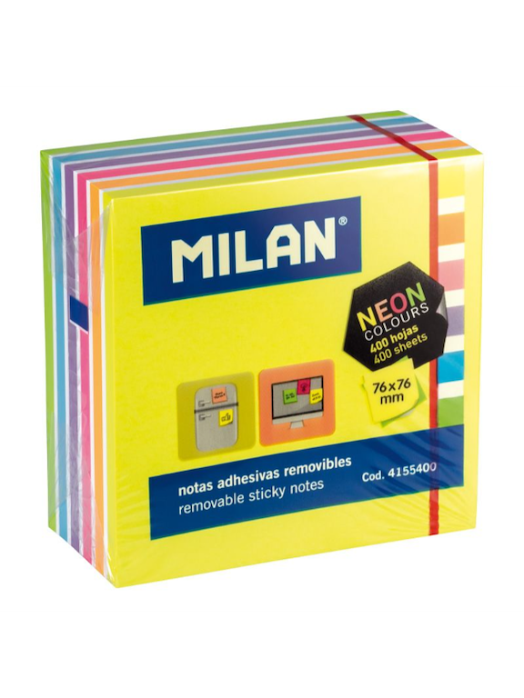 4155400 Samolepivi Blok 76X76 Fluo