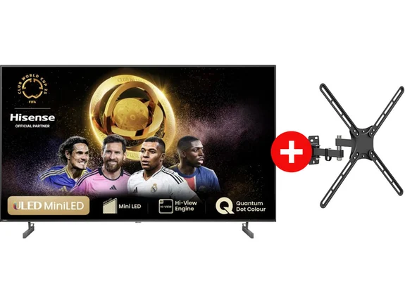 Hisense Televizor Mini-LED Smart TV 55U6NQ i Barkan Zidni nosač E3423 TVZ01907