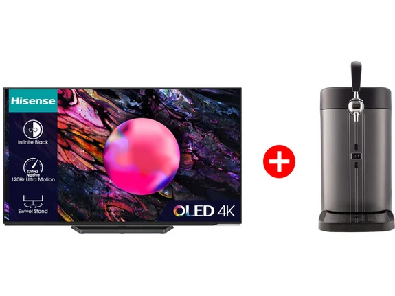 Hisense Televizor 55A85K OLED 4K UHD Smart TV + Hisense Aparat za točenje piva HBD5A