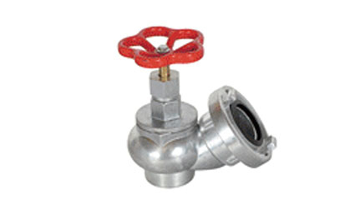 Hidrantski ventil 2" kosi Ø52 mm aluminijumski sa mesinganom osovinom