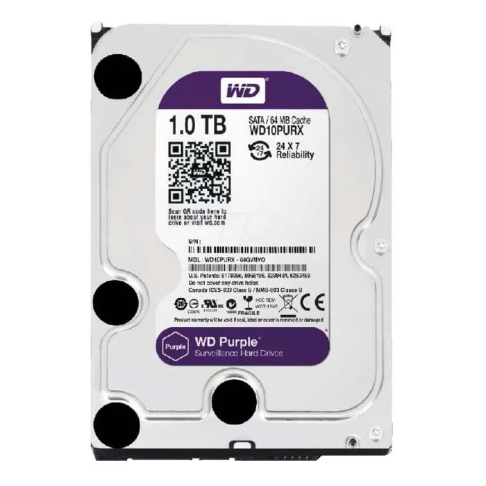 WD 3.5 SATA 1TB PURPLE , WD10PURX