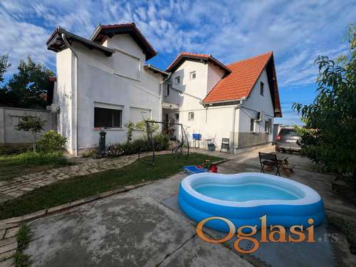 Kuća 116m² prizemlje (useljivo) + 116m² sprat u sivoj fazi, plac 660m², Bački Jarak — uknjižena 1/1