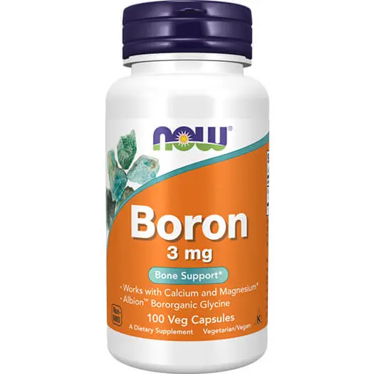Boron (Mineral bora) 3mg/100cap - NowFoods