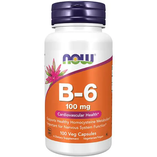 Vitamin B-6 100mg/100tb - NowFoods
