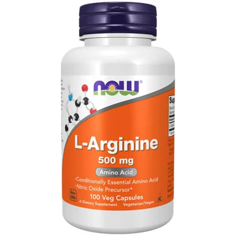 L-Arginine 500mg/100cap - NowFoods