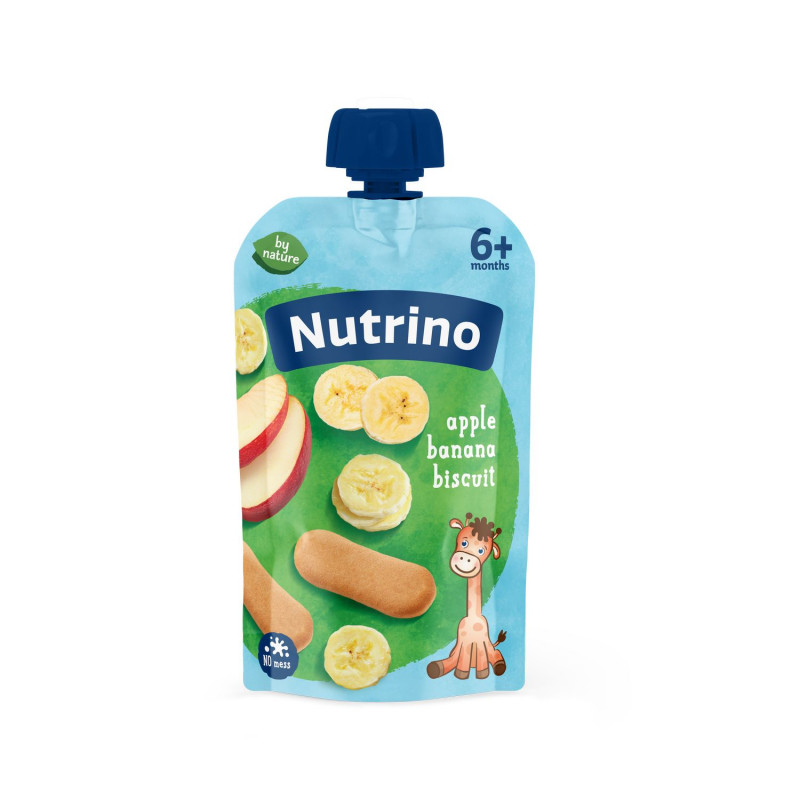 Nutrino pouch jabuka i banana sa keksom 100g