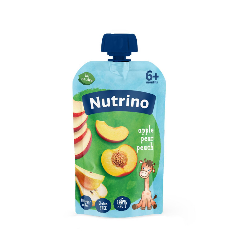 Nutrino pouch jabuka, kruška i breskva 100g