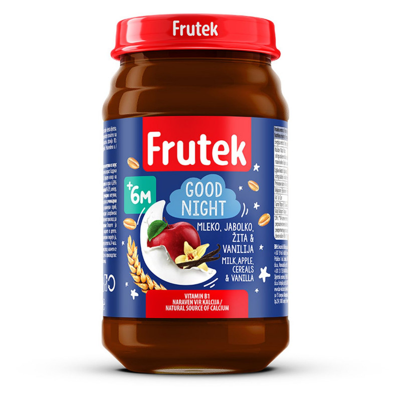 Frutek kašica jabuka,mleko,žitne pah i vanila 190g