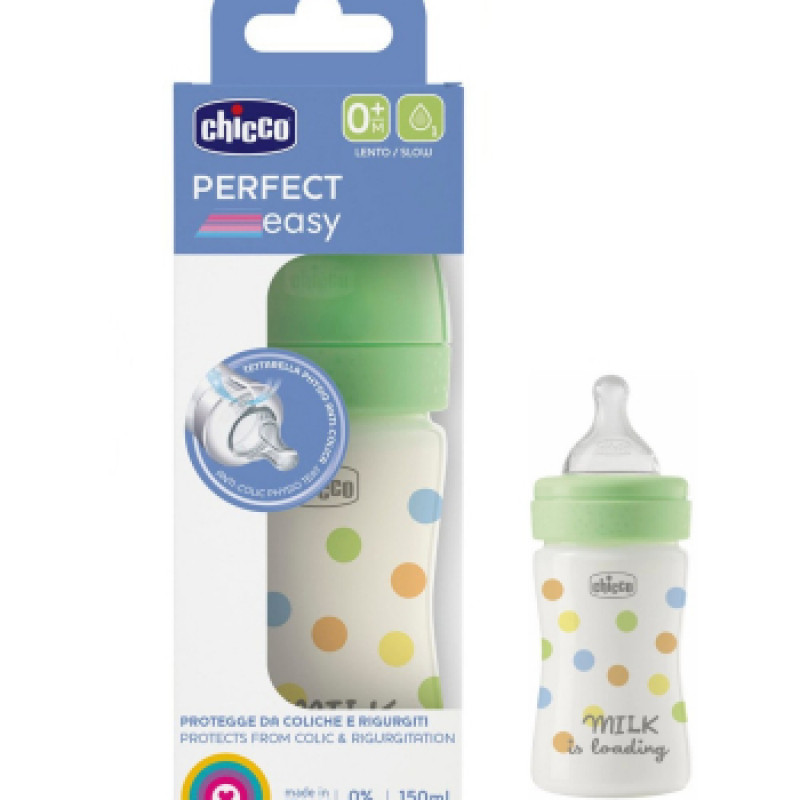 Chicco PE plastična flašica,uni,silikon,150ml
