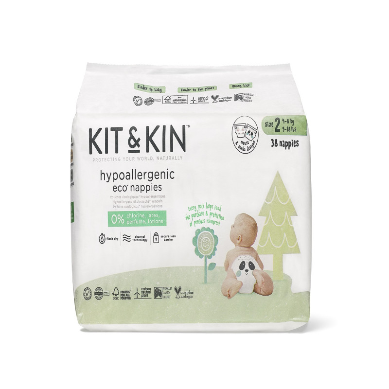 Kit & Kin pelene veličina 2 4-8 kg (38 pack)
