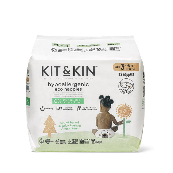 Kit & Kin pelene veličina 3 6-10kg (32 pack)