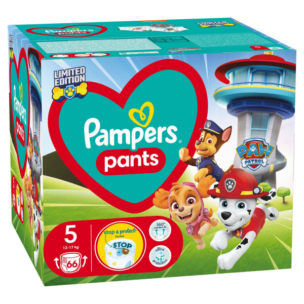 Pampers pants pelen Paw Patrol GPP S5 12-17kg66kom