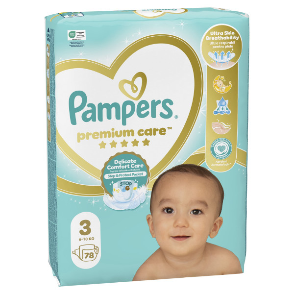 Pampers Premium Care pelene JP S3 6-10kg 78kom
