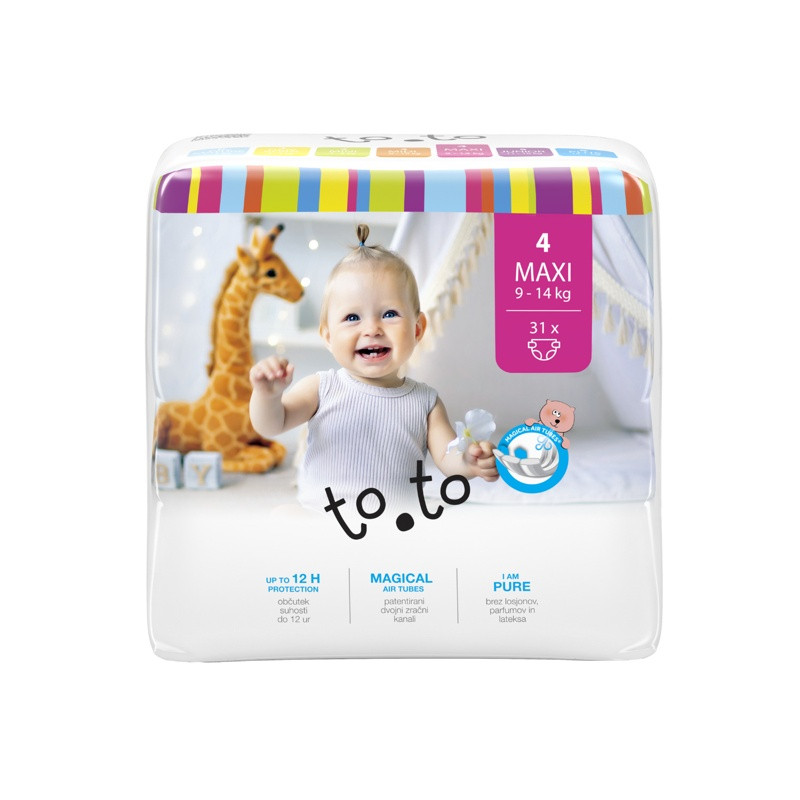 To To pelene 4 maxi 9-14kg, 31kom