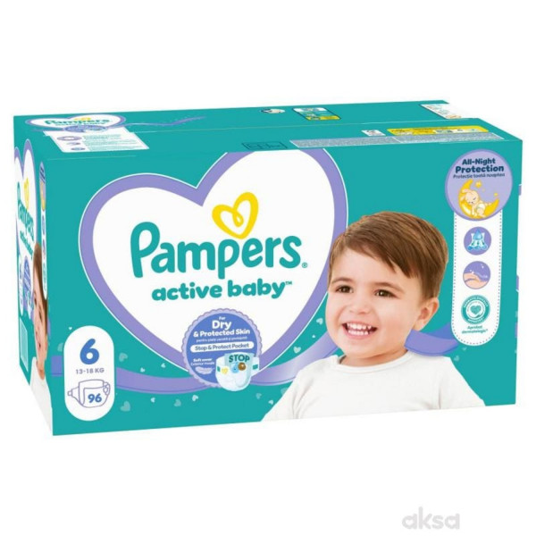 Pampers pelene MB 6 extra large 13-18kg 96kom
