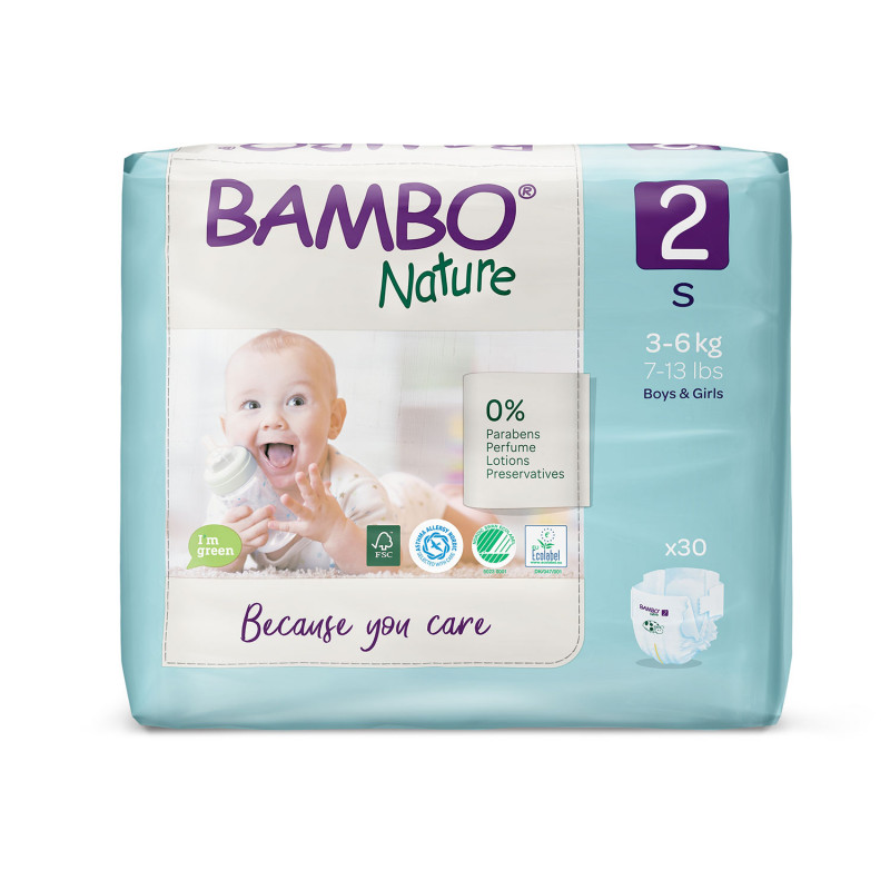 Bambo pelene Nature 2 mini 3-6kg 30kom