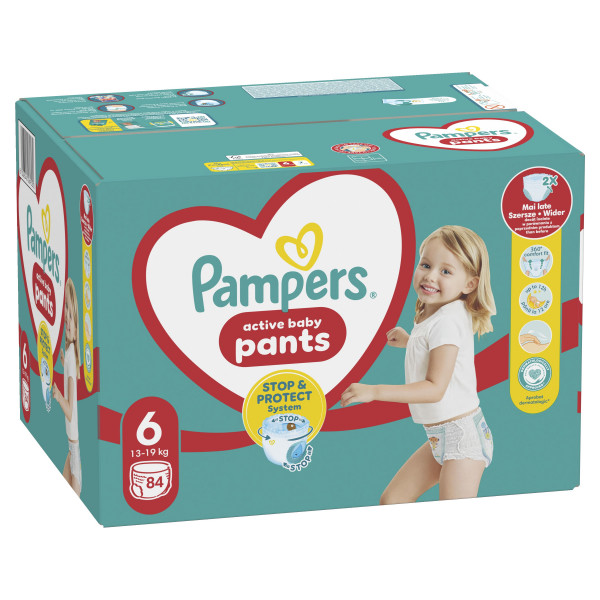 Pampers pants pelene MB 6 extra large 15+kg 84kom